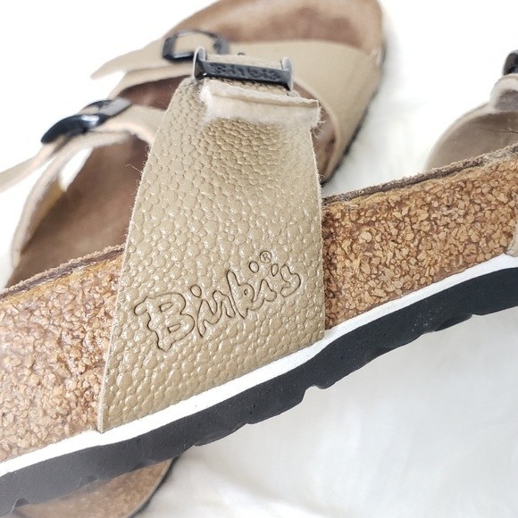 Birkenstock | Shoes | Birkenstock Birkis Tahiti Gold Metallic Sandals ...